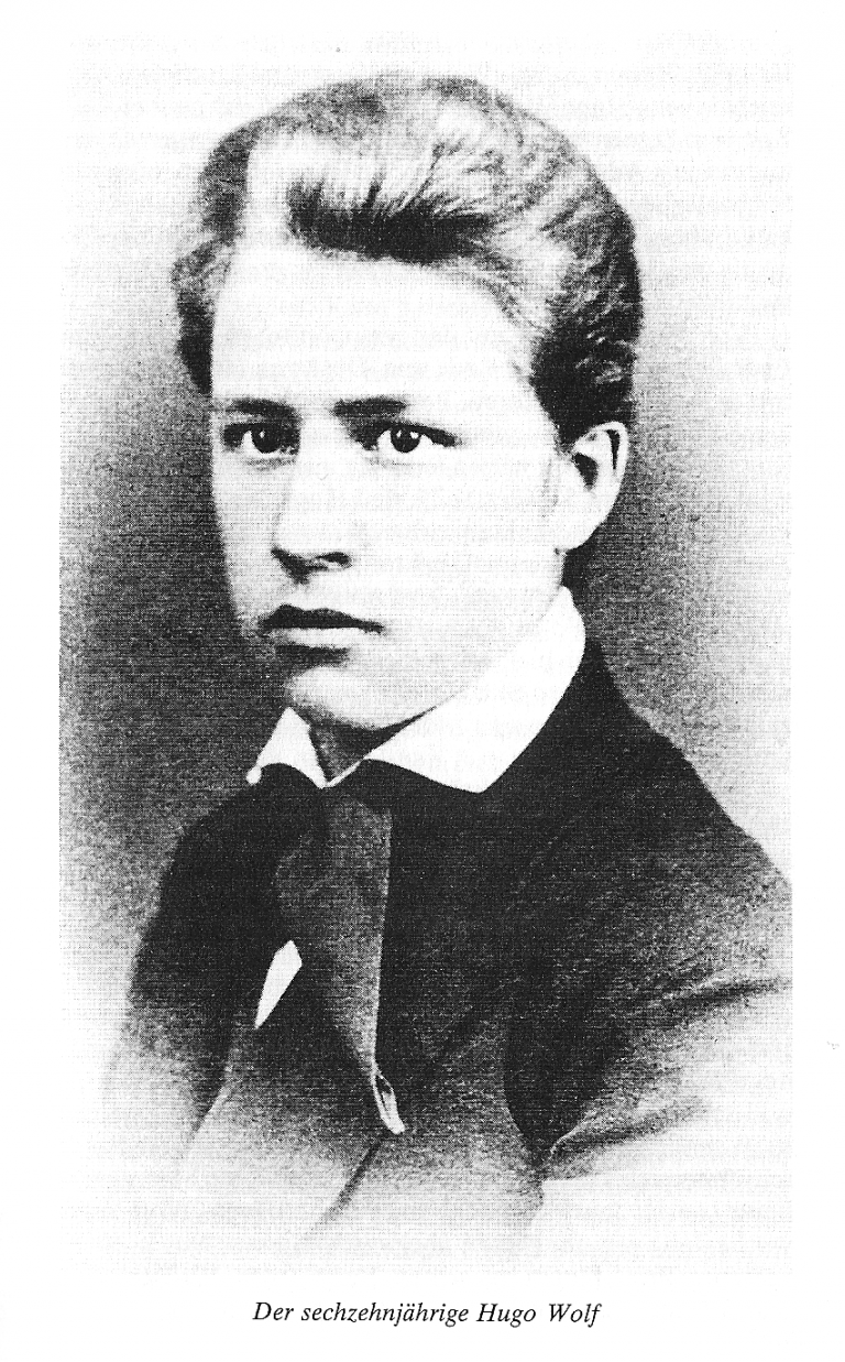 Hugo Wolf, 16-jährig – Komponisten in Mödling
